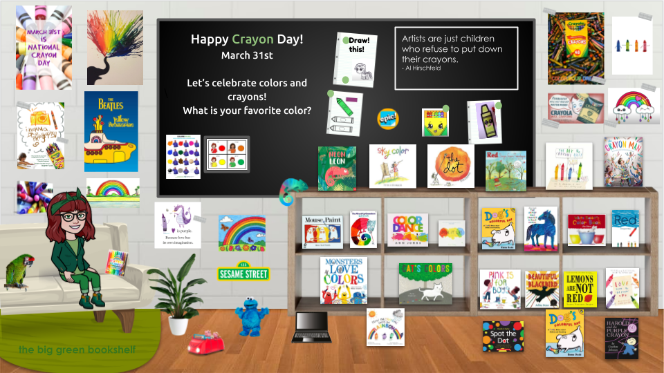 national crayon day march 31 – the big green bookshelf